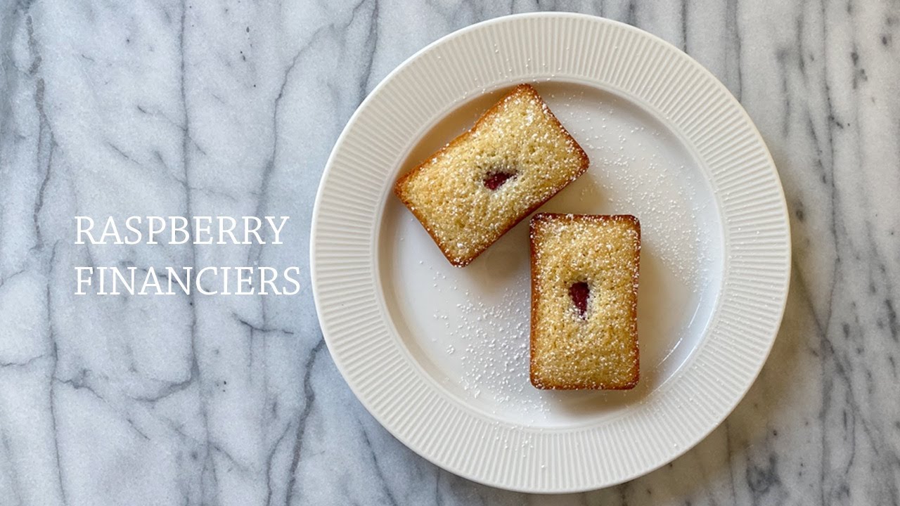 Easy Raspberry Financiers Recipe - YouTube