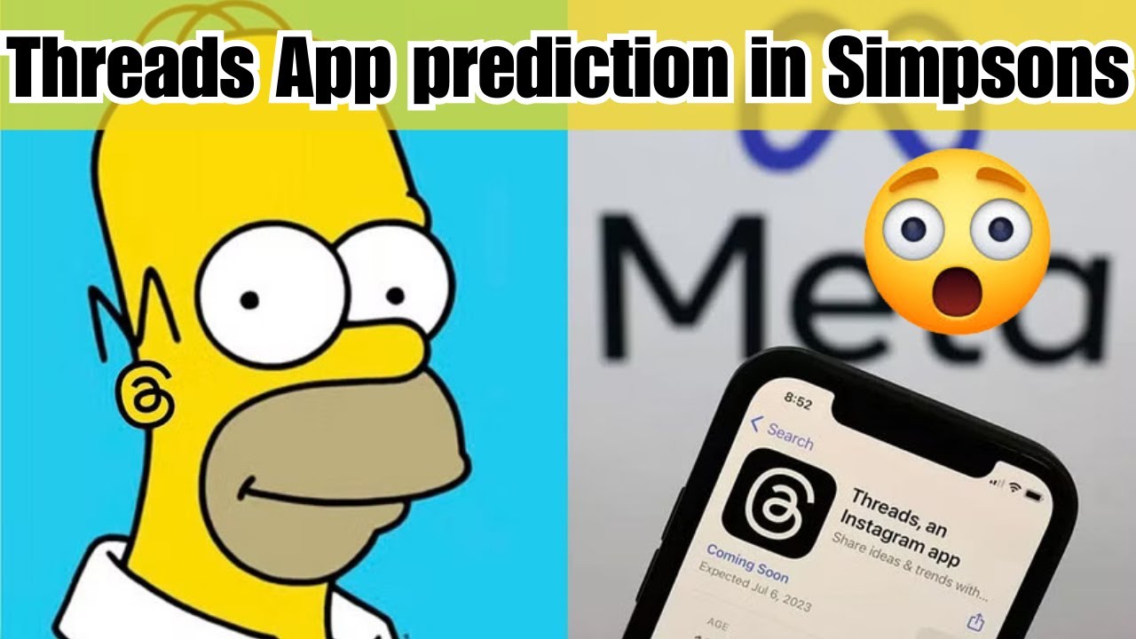 Threads app prediction in simpsons cartoon | #simpson #mattgroening # ...