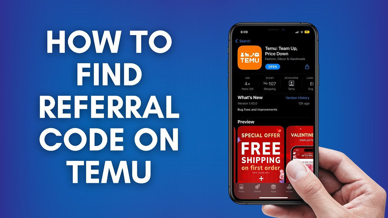 How To Find Referral Code On Temu 2024 - YouTube