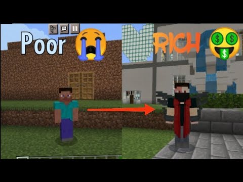 Minecraft Poor😭to Rich 🤑 story (Part 1).#minecraft #poor to rich - YouTube