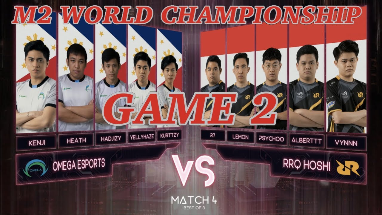 #M2|GAME 2|Pinoy Vs INDONESIA|RRQ hoshi VS Omega esports|M2 world ...