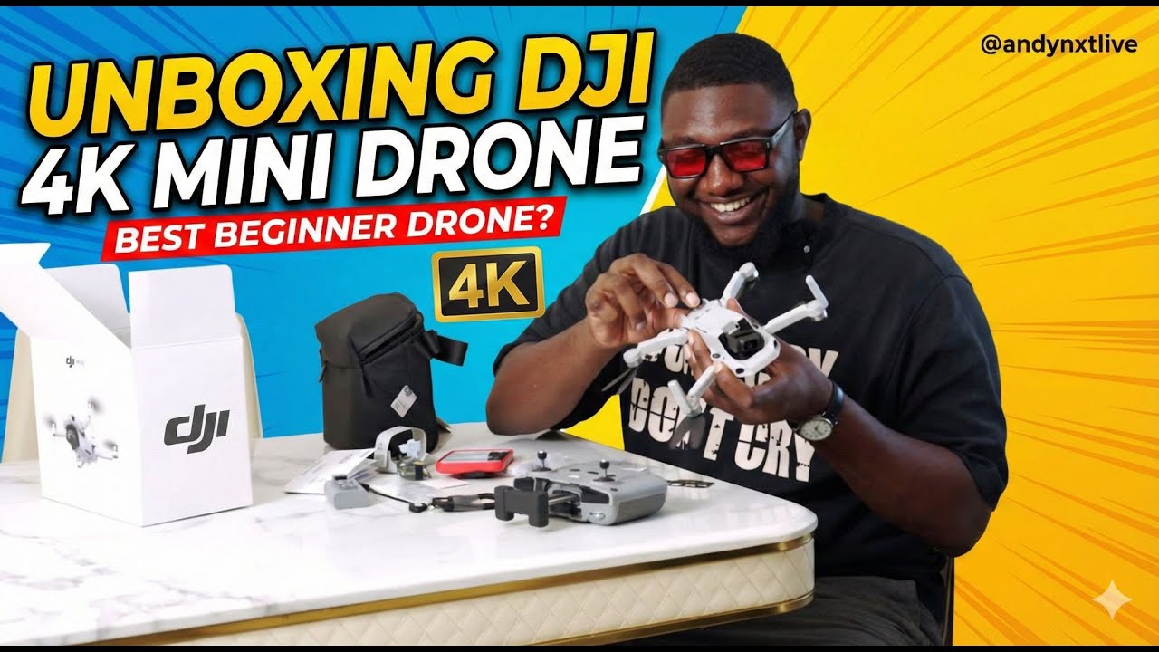 Unboxing the DJI 4k mini Drone Review...My First drone - YouTube