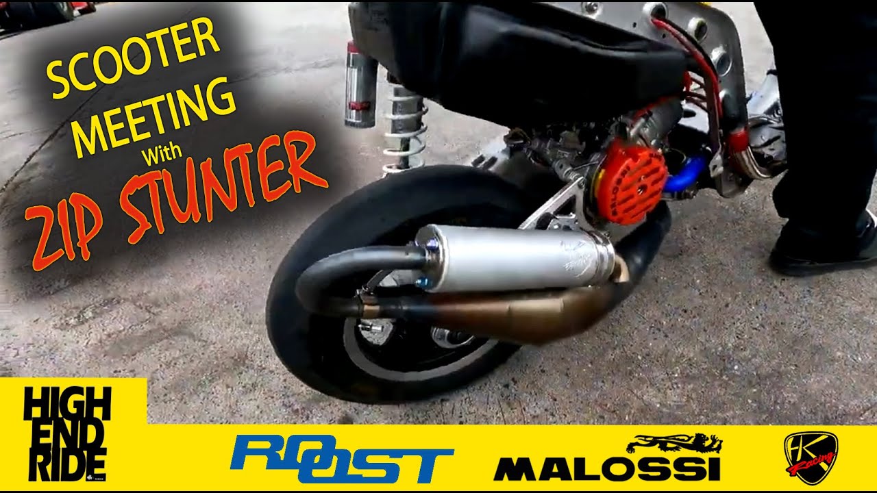Zip Stunter Roost Havoc 98cc | Yamaha Aerox Polini 94cc DDL Tuning ...