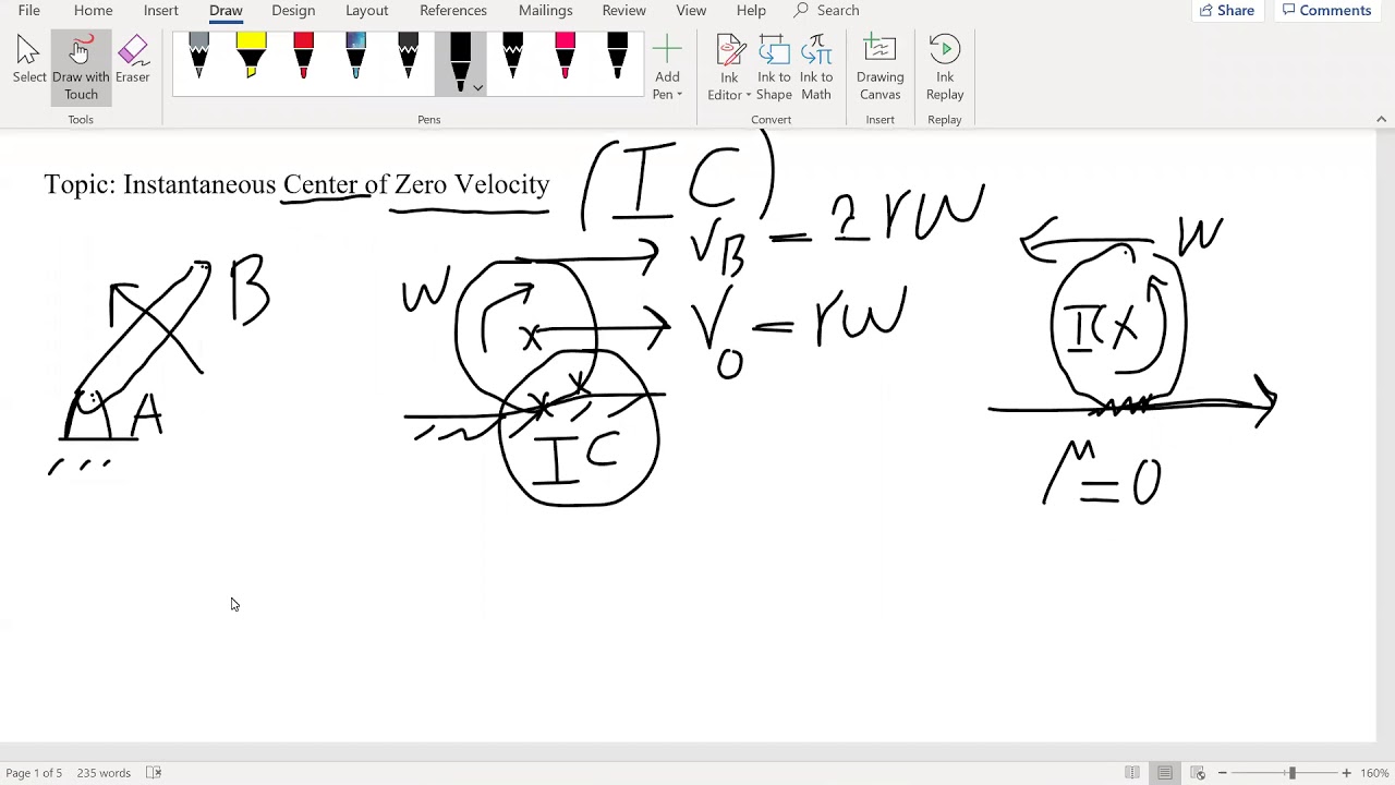 Instantaneous Center of Zero Velocity - YouTube