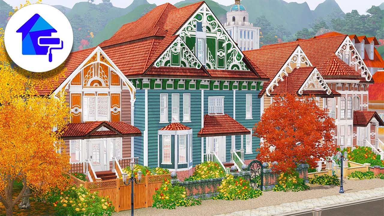 I FURNISHED AN AUTUMN TOWNHOUSE IN THE SIMS 3 - YouTube