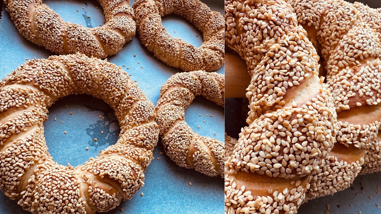 Homemade Turkish Simit Recipe.Домашний рецепт турецкого симита.Ev ...