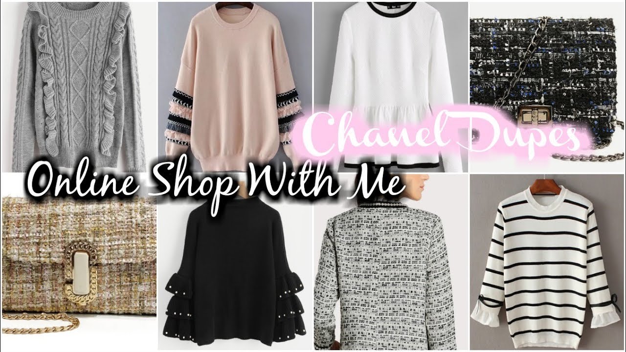 SHOP WITH ME | ONLINE @ SHEIN.COM | CHANEL DUPES - YouTube