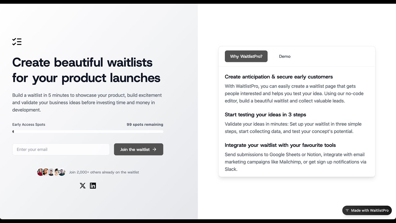 WaitlistPro Demo (Alpha) - YouTube