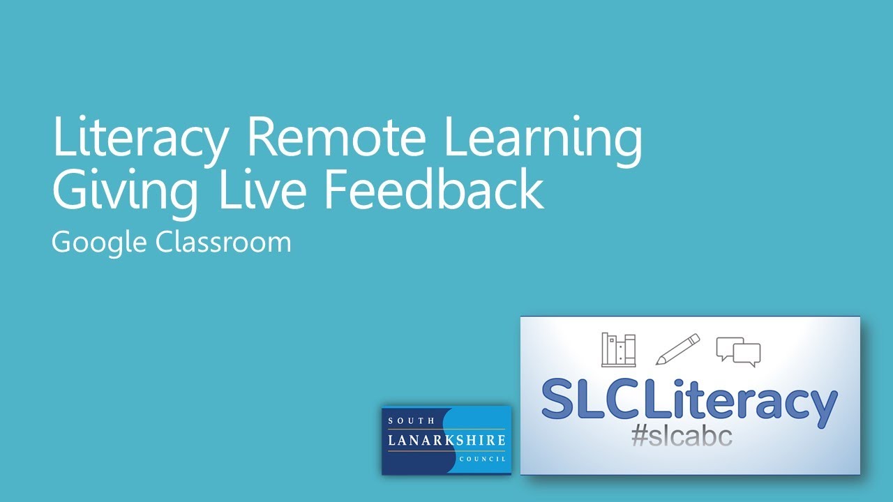 Giving Live Writing Feedback on Google Classroom - SLC Literacy - YouTube