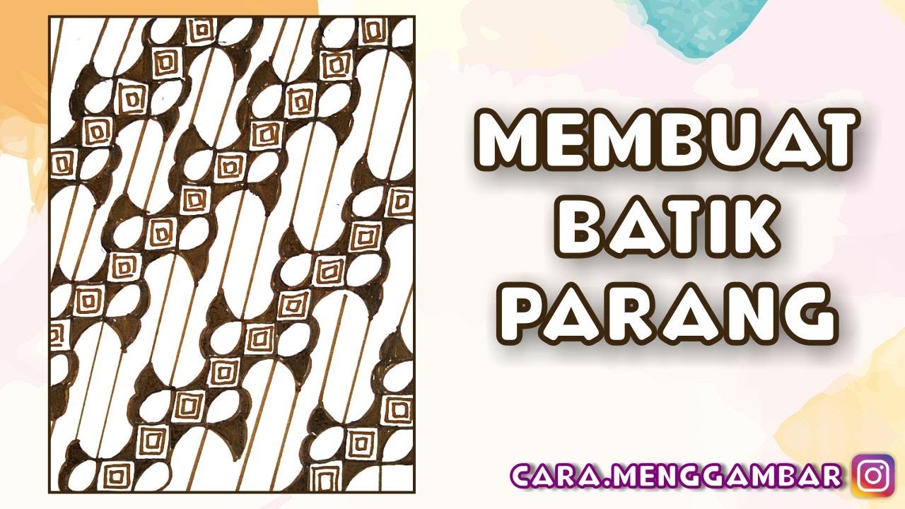 Cara Menggambar Batik Parang (Ep 289) - YouTube