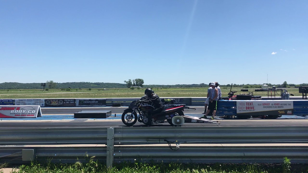 Dragbike Mid America Motorplex Korey Zemula - YouTube