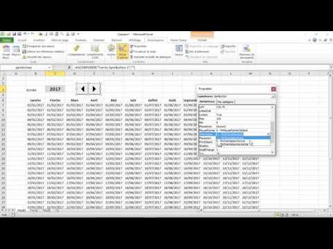 Excel VBA - Comment utiliser le contrôle Toupie (ou SpinButton) - YouTube