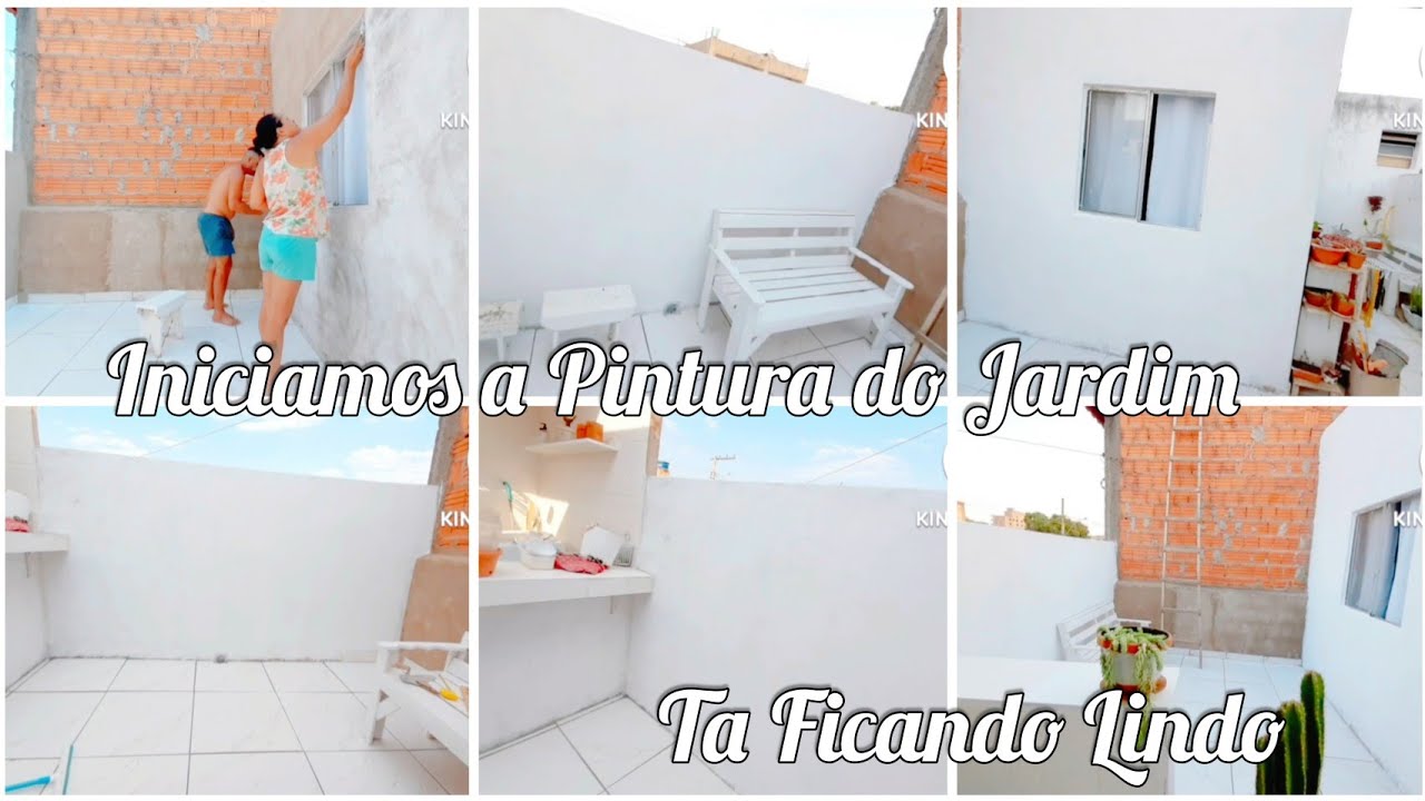 PINTAMOS AS PAREDES DO JARDIM TA FICANDO LINDO - YouTube