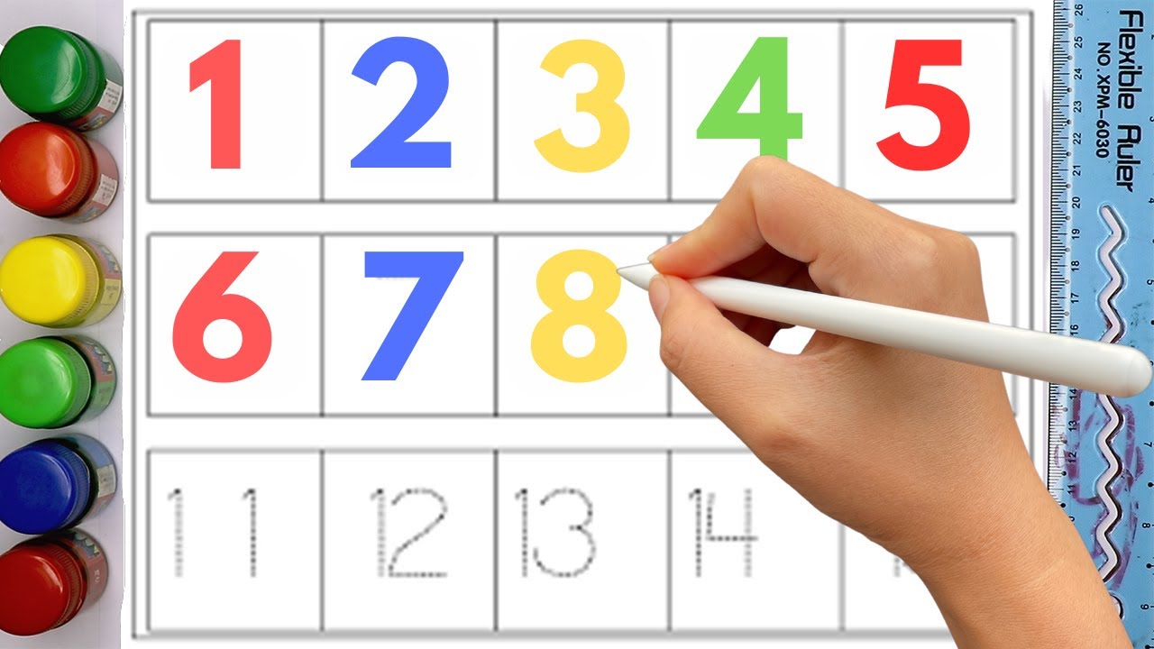 Learn Numbers from 1 to 15 with colored car for kids| learning numbers ...