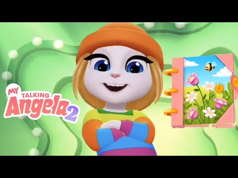 My Talking Angela 2 a new spring sticker album gameplay #4 / Новый ...