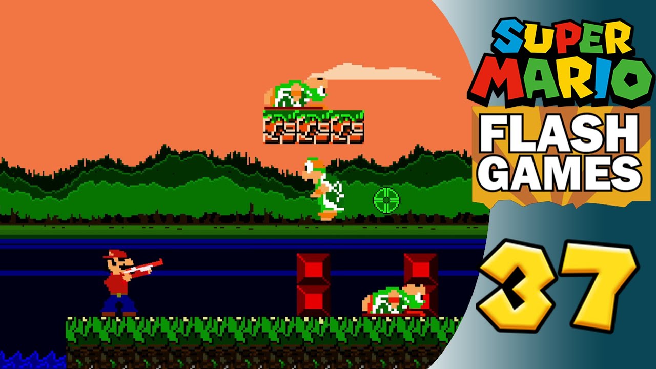 Super Mario Flash Games - Part 37 - Mario der Gangsta - YouTube