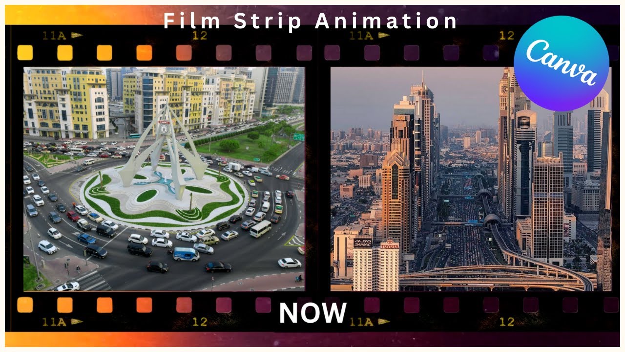 How to Create a Film Strip Animation Slideshow Video in Canva | Mazrify ...