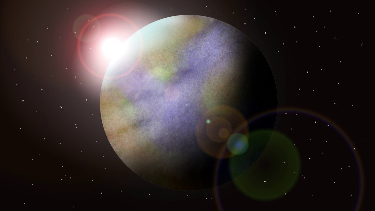 How to easy draw planet in space with gimp - YouTube