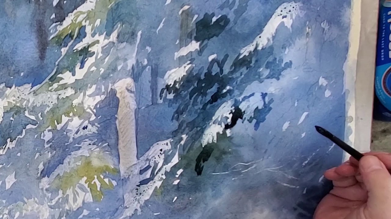 Of Hemlocks and Snow Watercolor Demo by Christopher Leeper - YouTube