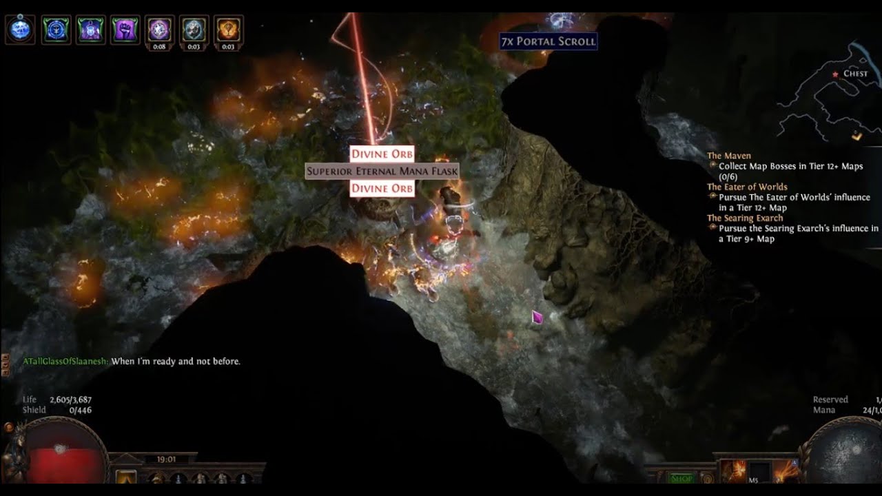 [POE 3.19] Nerfed Fire Burst Elementalist T15 Test (1.5s cdr gameplay ...