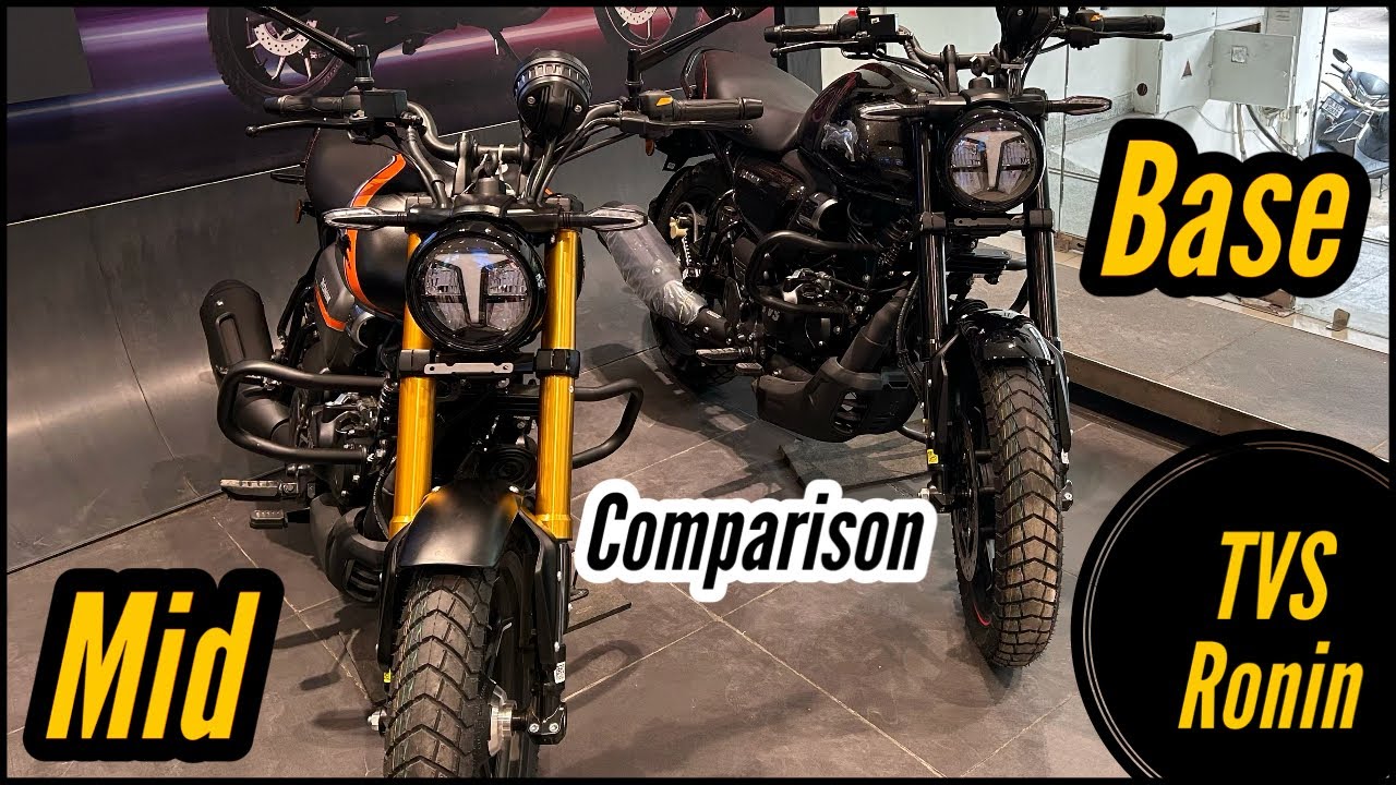 TVS Ronin 225 Base vs Mid Model 2025 Detailed Review | On Road Price ...