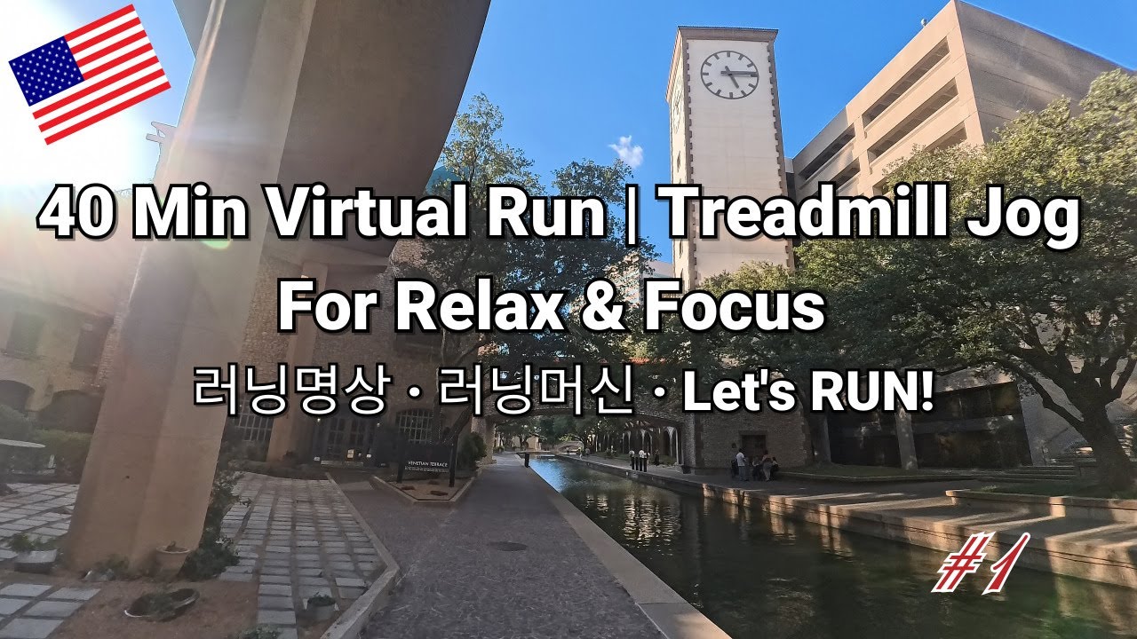 Virtual Running 4K - No.1 |40 MIN | Treadmill Workout & Mind Relax (USA ...