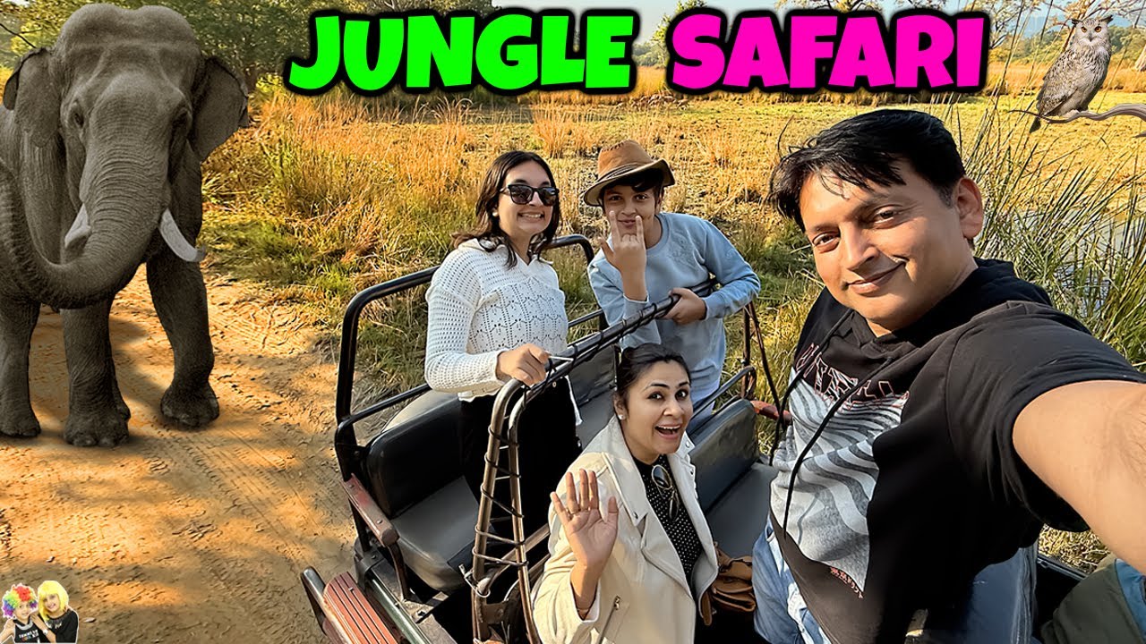 JUNGLE SAFARI | Family Travel Vlog to Jim Corbett | Aayu and Pihu Show - YouTube