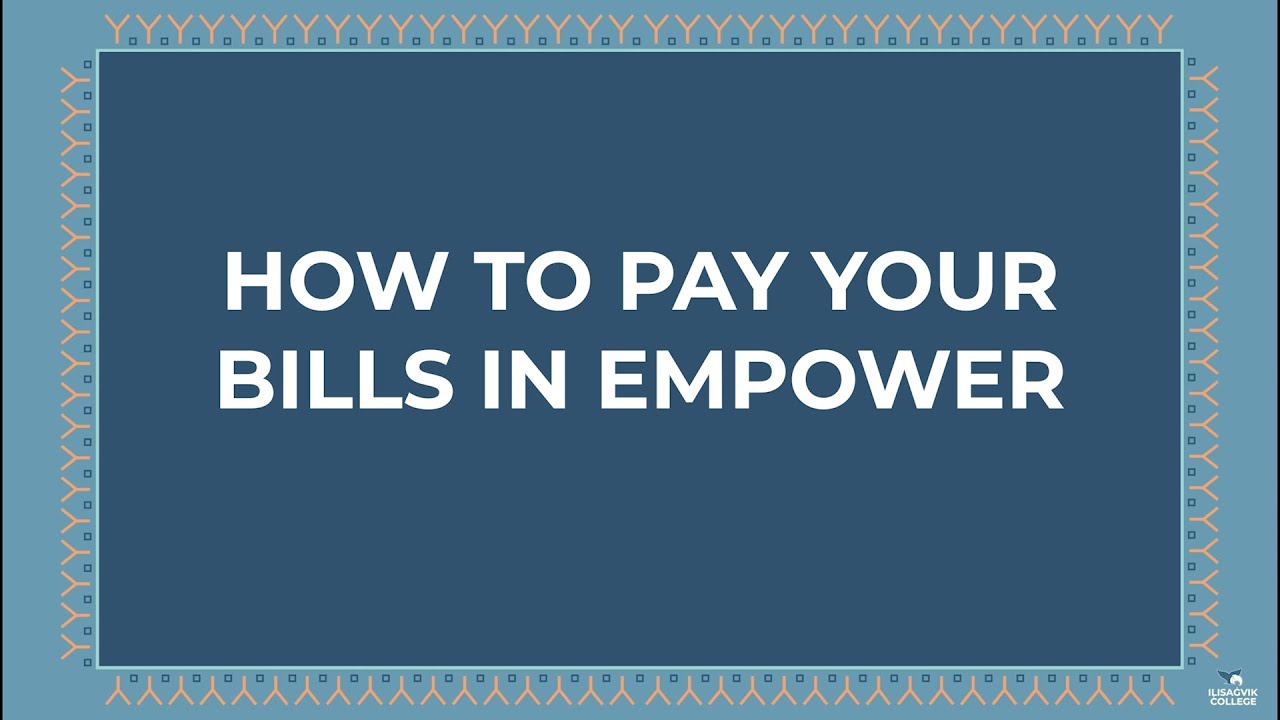 BILL PAY WITH EMPOWER - YouTube