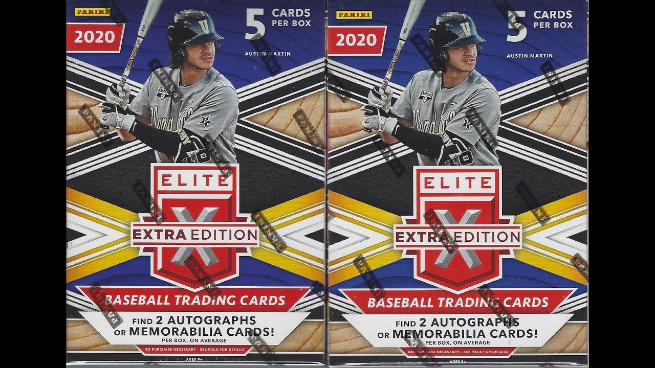 2020 Panini Elite Extra Edition Baseball 2 Blaster Box Break 4 Hits ...