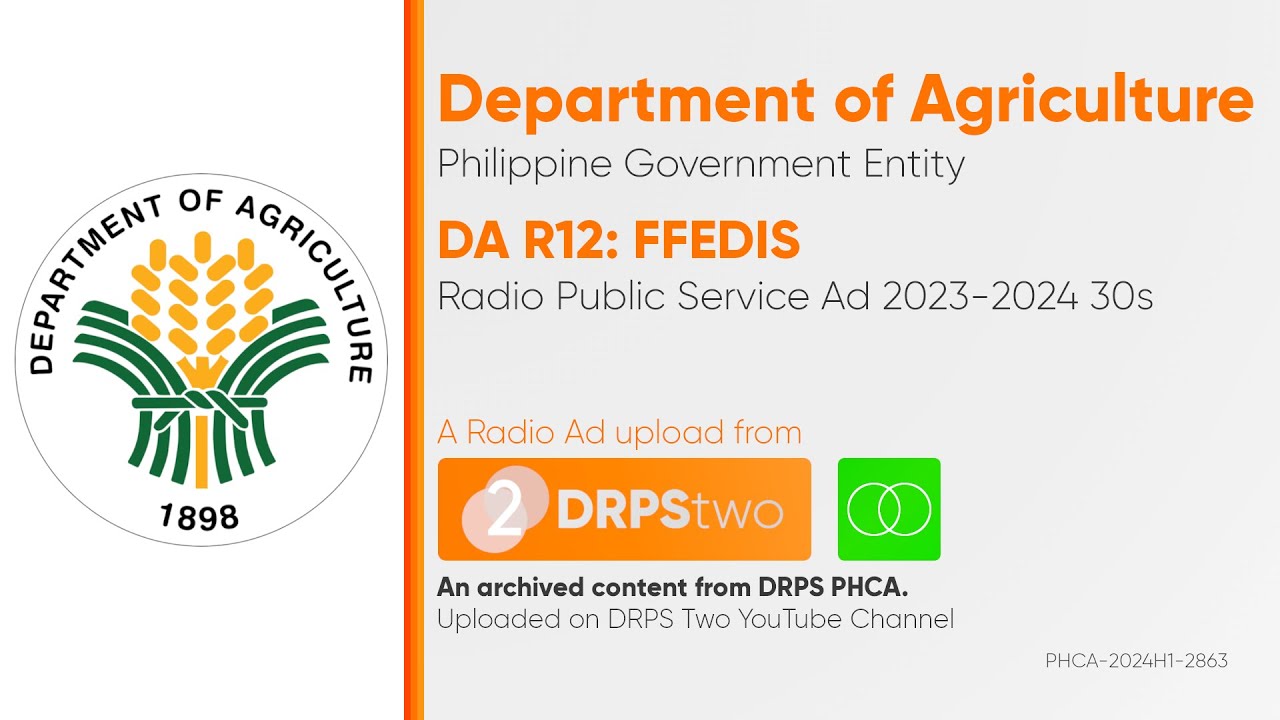 DA R12 on FFEDIS Radio Public Service Ad 2023-2024 30s - YouTube