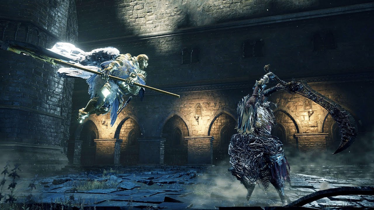 Ascended Winged Knight VS Harald Legion Knight - YouTube