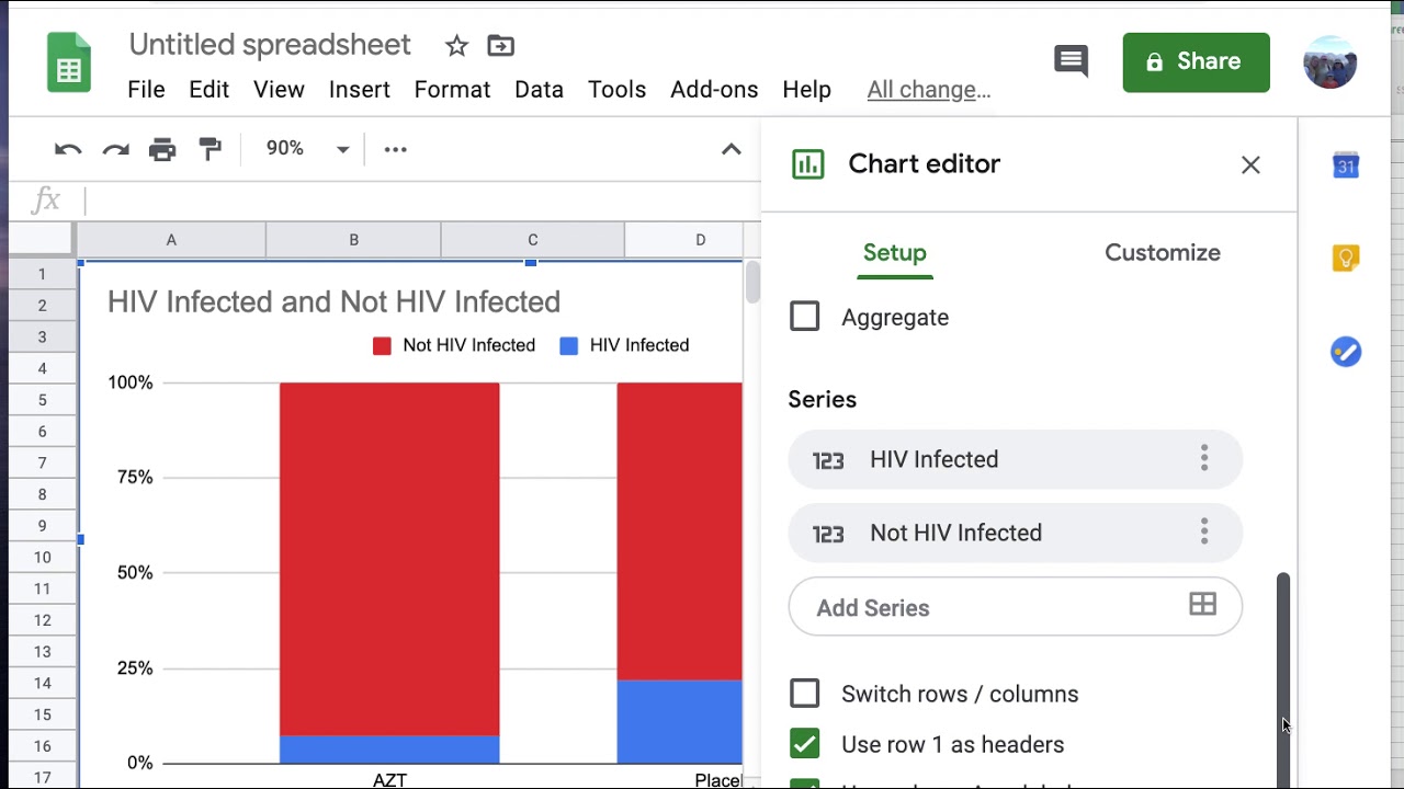 Constructing Segment Bar Graph Using Google Sheets - YouTube