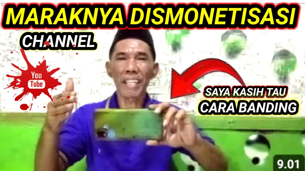 Maraknya dismonetisasi channel begini cara ajukan bandingnya - YouTube