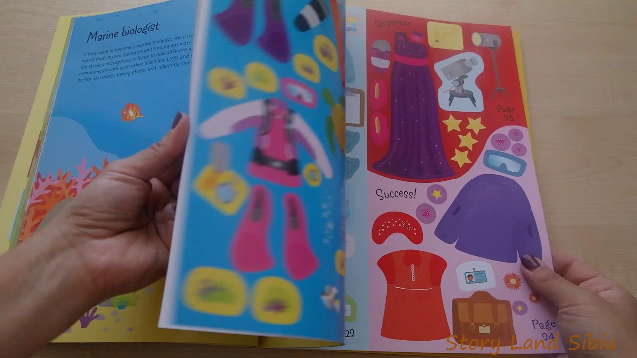 Sticker dolly dressing Dream jobs - Usborne - YouTube