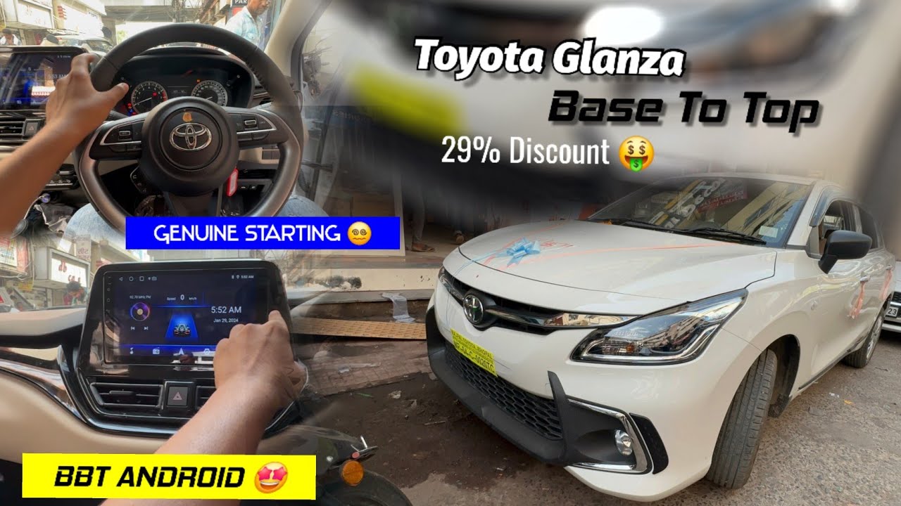 Toyota glanza base model 2024 | base in to top full modification ...