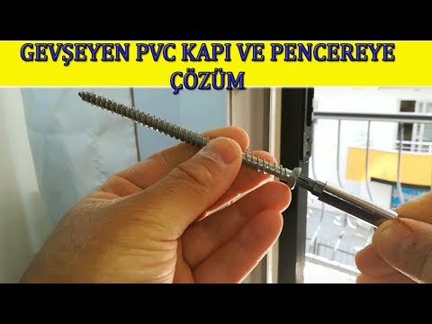 Gevşeyen PVC (pimapen) Kapı ve Pencere ye Çözüm (menteşe yenileme, buldeks vida)