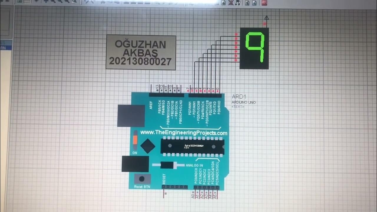 Arduino İle 7 Segment Displayde Sayi Saydirma Youtube