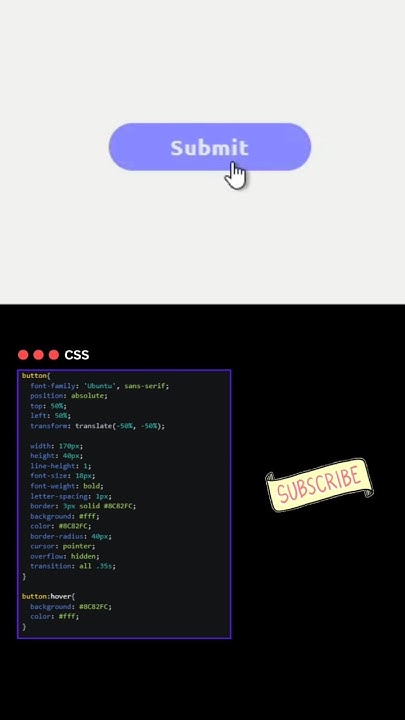 CSS Submit Button #coding #htmlcsswebsite #webdesign #shorts#trending#youtubeshortvideo # ...