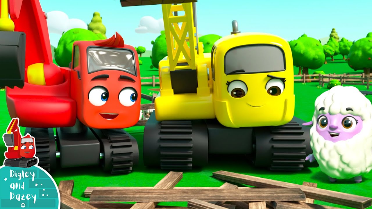 Save the SHEEP! - Digley and Dazey | Construction Cartoons for Kids ...