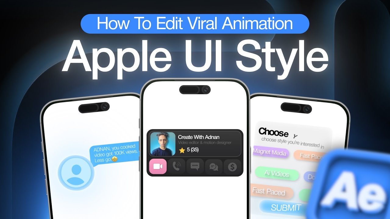 How to Create Viral Apple‑Style UI Animations – Full After Effects ...