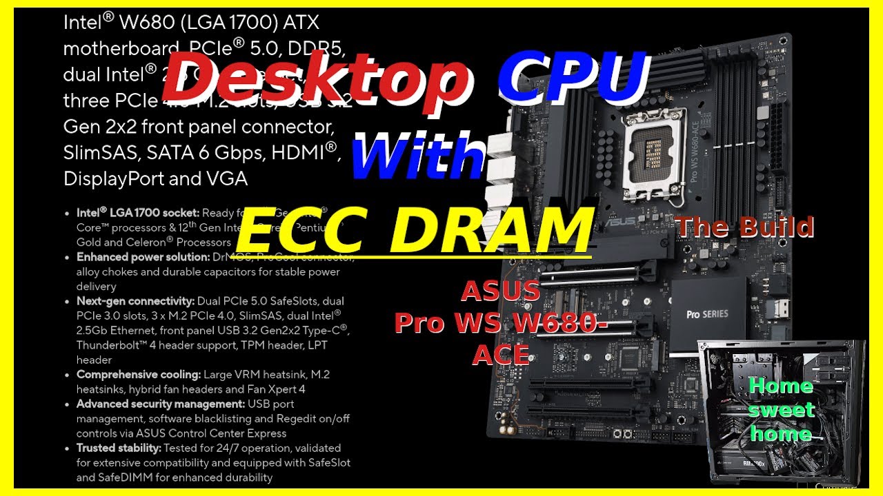 Intel Desktop CPU With ECC DRAM. The Build - YouTube