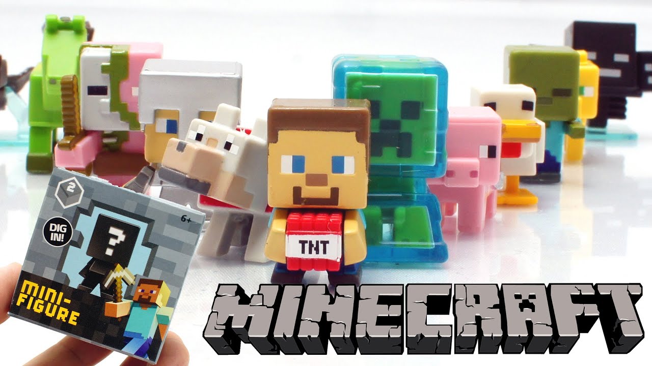 마인크래프트 미니 피규어 미스테리팩 12종 뽑기 Minecraft Mystery Mini Stone Series 2 ...