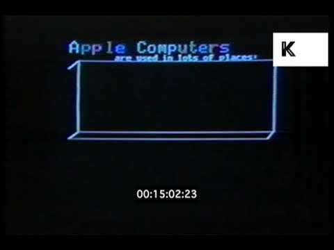 1980s Apple II Computer Software Demonstration, Early Technology - YouTube