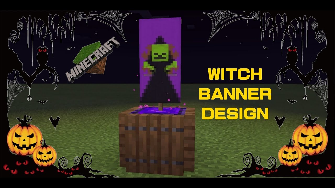 Cool Minecraft Banners | Minecraft Witch Banner Making Minecraft Flag ...