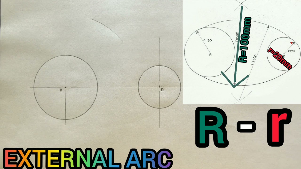 How to Blend ARCS and CIRCLES | External Arcs - YouTube