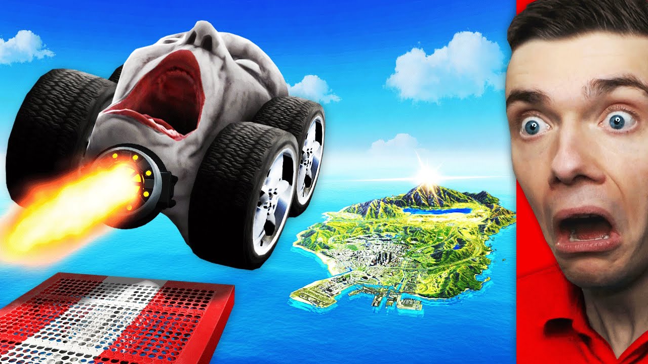Jumping SCP CARS Across ALL OF GTA 5 (Record) - YouTube