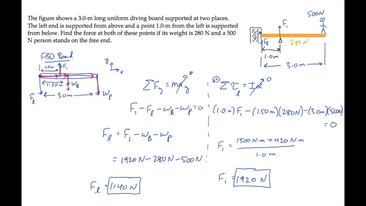 Rotational Motion Equilibrium Level 1 Example 1 YouTube rotational-motion-equilibrium-level-1-example-1-youtube