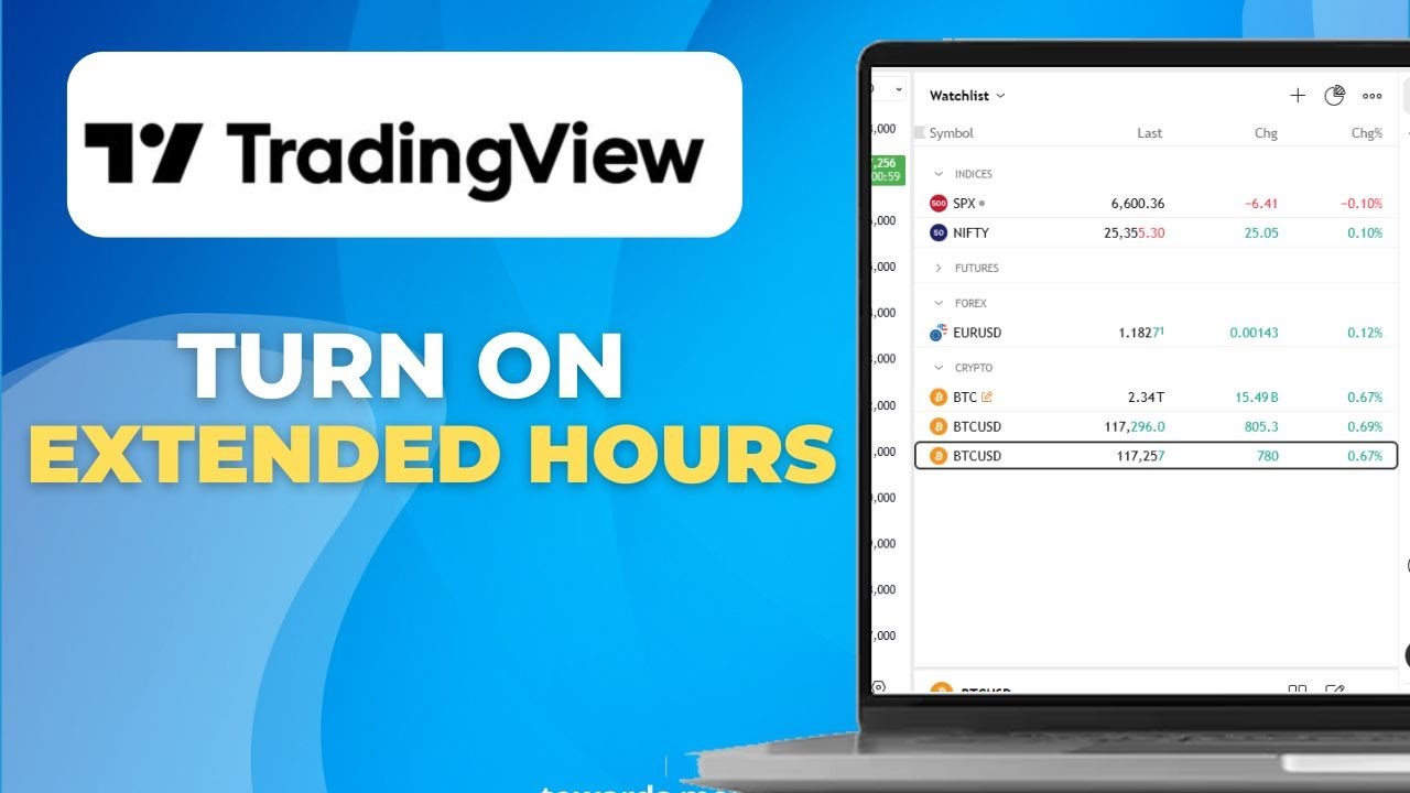 How to Turn On Extended Hours in TradingView - YouTube