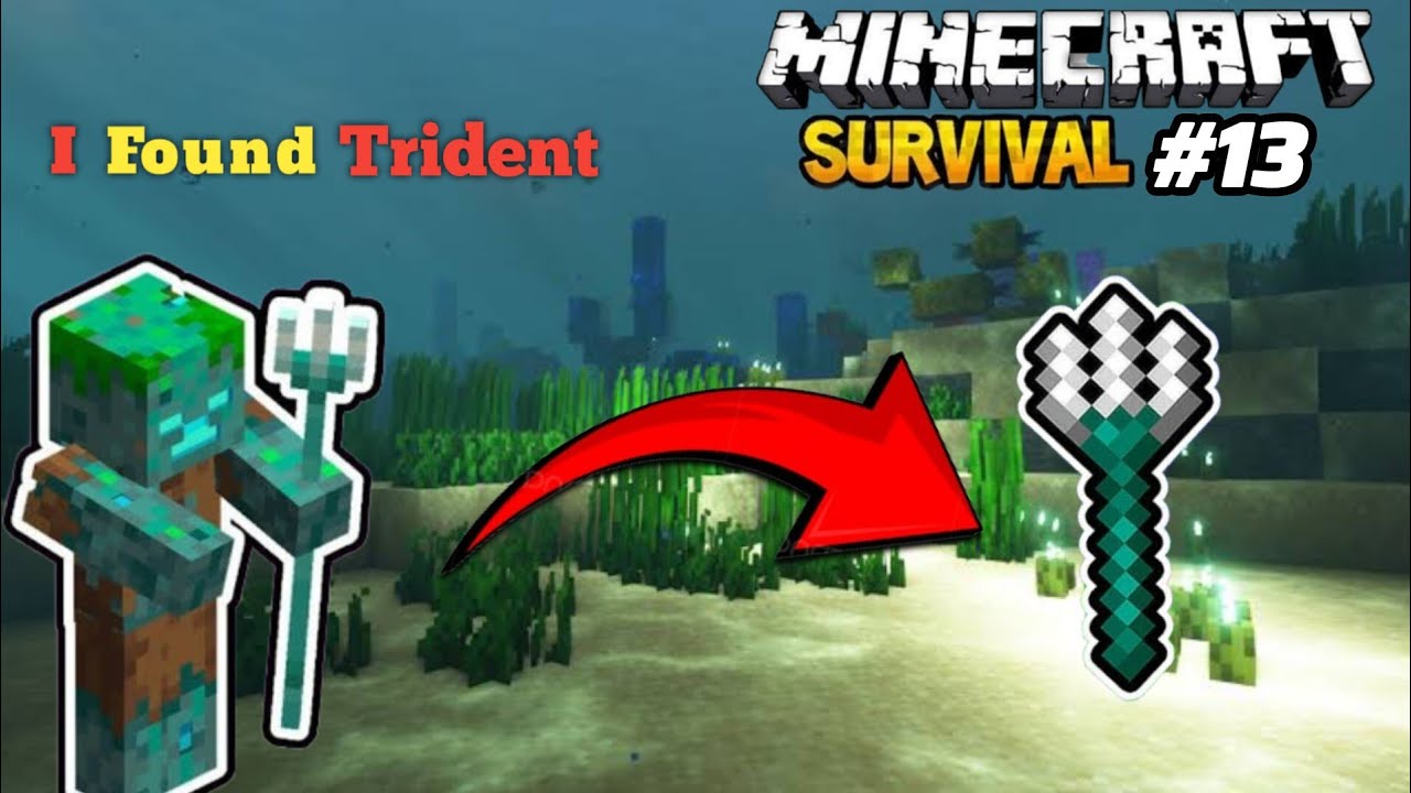 I FOUND TRIDENT 🤩 in Minecraft Survival Series (My Kingdom) #13 # ...
