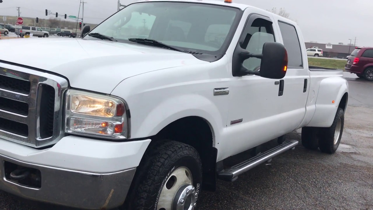 2006 White Ford F350 Dually 17335 - YouTube